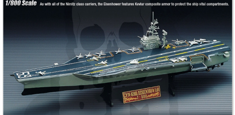Battle-Models > Academy 14212 Lotniskowiec U.S.S. CVN-69 Eisenhower 1:800